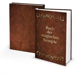 Logbuch-Verlag Notizbuch Leeres Kochbuch "Buch der magischen Rezepte"
