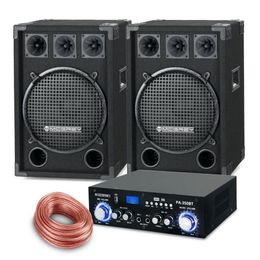 McGrey PA Komplettset DJ Anlage Party-Lautsprecher (Bluetooth