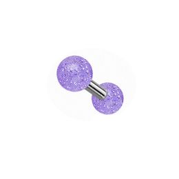 Taffstyle Piercing-Set Piercing Ohr Helix Tragus Glitter UV Kugel