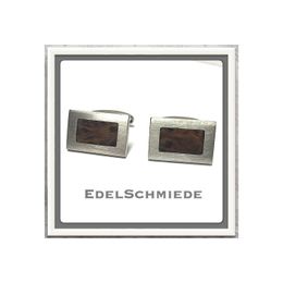 Edelschmiede925 Manschettenknöpfe Edelschmiede925 Manschettenknöpfe Edelstahl mit Holzinlay