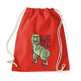 Youth Designz Turnbeutel "Dinos Sind Saurier" Baumwoll Tasche