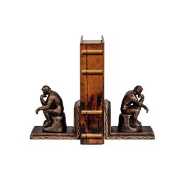 aubaho Buchstütze 2 Buchstützen Buchständer der Denker nach Rodin Figur Skulptur Eisen R