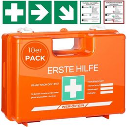 Werkstein Erste-Hilfe-Koffer inkl. praktischer Wandhalterung