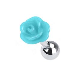 Taffstyle Piercing-Set Piercing Ohr Helix Tragus Chirurgenstahl Rose