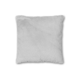 Teppich-Traum Dekokissen Zierkissen mit waschbarem Bezug • flauschig warm • hellgrau
