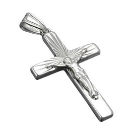 Schmuck Krone Kettenanhänger Anhänger Kettenanhänger Kreuz mit Jesus 925 Silber glänzend Silberanhänger