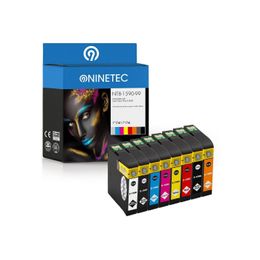 NINETEC 8er Set ersetzt Epson T1590-T1599 Tintenpatrone