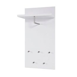 HAKU Garderobe HAKU Möbel Wandgarderobe (BHT 49x100x31 cm) BHT 49x100x31 cm weiß