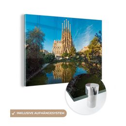 MuchoWow Acrylglasbild Sagrada Familia an einem Nachmittag in Barcelona