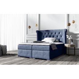 Beautysofa Boxspringbett Massi (mit 2 Bettkäasten