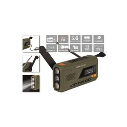 IMPAVIO DAB 1 DAB+/UKW Kurbelradio / Outdoorradio Bluetooth SOS Digitalradio (DAB) (mit Taschenlampe