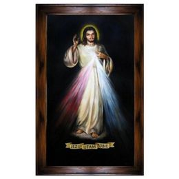 JVmoebel Ölbild Religion Jesus Christus Handarbeit Bild Ölbilder Rahmen Bilder G94809