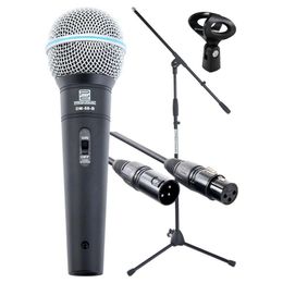 Pronomic Mikrofon Superstar XLR dynamisches Gesangs Mikrofonset (Komplettset)