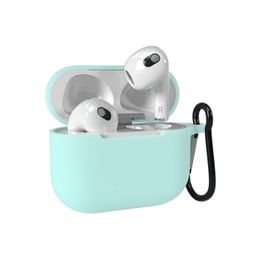 EAZY CASE Kopfhörer-Schutzhülle Silikon Hülle kompatibel mit Apple AirPods 3