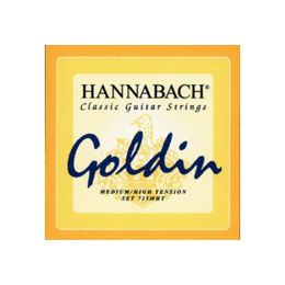 HANNABACH Saiten, (K-Git.Saiten Satz 725 MHT Nylon Goldin Super Carbon)