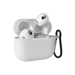 EAZY CASE Kopfhörer-Schutzhülle Silikon Hülle kompatibel mit Apple AirPods 3