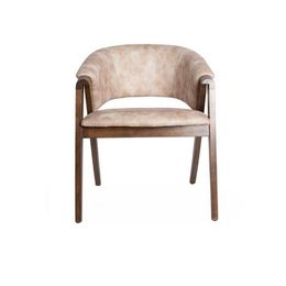 JVmoebel Stuhl, Esszimmer Stühle Holz Luxus Sessel Stuhl Braun Lehnstuhl Wohnzimmer