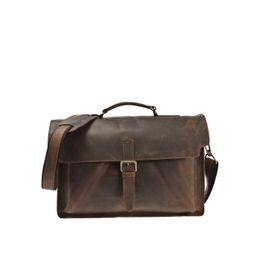 LECONI Aktentasche Aktentasche Businesstasche Messenger Bag Vintage Leder LE3008