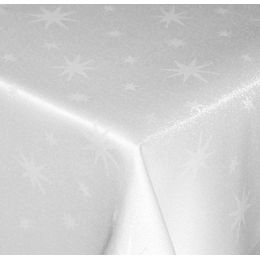 Haus und Deko Tischdecke Tischdecke Weihnachten 90 x 90 cm Lurex Sterne