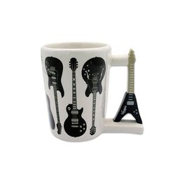 Puckator Cappuccinotasse Tasse Rock Gitarre Headstock 3-D Henkel Gitarre