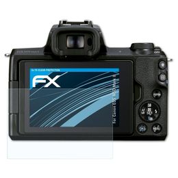 atFoliX Schutzfolie Displayschutz für Canon EOS M50 Mark II