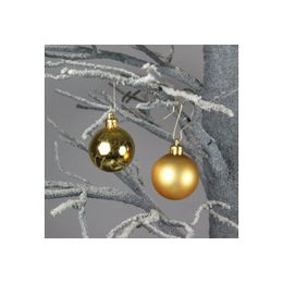 Lucht Weihnachtsbaumkugel Kugeln 4 cm gold 48 Stück von Lucht