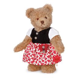 HERMANN TEDDY ORIGINAL Teddy Hermann® Dekofigur Teddybär Luise Herzkleid 27 cm hellbraun limitierte Edition