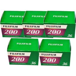 Fujifilm 5 x Fujifilm 200 EC EU 36EX Speed Film für Superzoom-Kamera