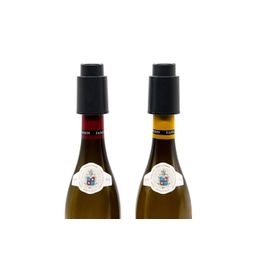 WineMeditation Flaschenöffner Vakuum Flaschenverschluss Weinflaschenverschluss Sektverschluss (2-tlg)
