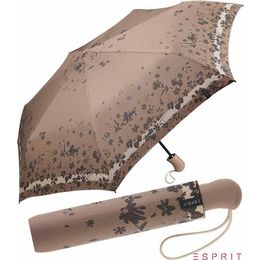 Esprit Taschenregenschirm Easymatic Light Auf-Zu Automatik Poetry Flower
