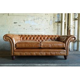 JVmoebel 3-Sitzer Chesterfield Design Luxus Polster Sofa Couch Sitz Garnitur