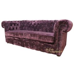 JVmoebel 3-Sitzer Chesterfield Design Luxus Polster Sofa Couch Sitz Garnitur Textil #248