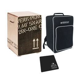 Schlagwerk Cajon CP 403 BLK Cajon mit Tasche und Sitzpad