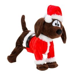 Bubble-Store Weihnachtsfigur Plüschhund