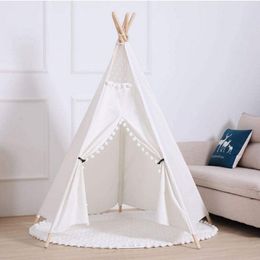 little dove Spielzelt little dove Tipi Spielzelt für Kinder Natürliches Baumwollsegeltuch