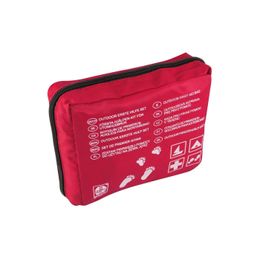 Gramm Medical Erste-Hilfe-Set Outdoor-Verbandtasche Rot Nylon 150 x 120 x 55 mm gefüllt