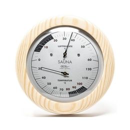 Fischer Barometer Sauna Thermohygrometer Innenwetterstation (13 cm Skalendurchmesser)