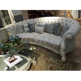 JVmoebel 4-Sitzer Klassische Viersitzer Wohnzimmer Couch Textil Barock Luxus Sofa
