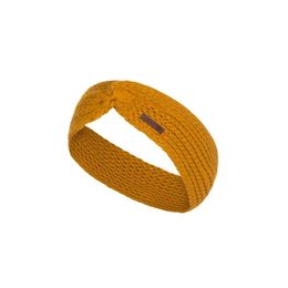 Knit Factory Stirnband Joy Stirnbänder One Size Glatt Gelb (1-St) Strickware Strickartikel Stirnband