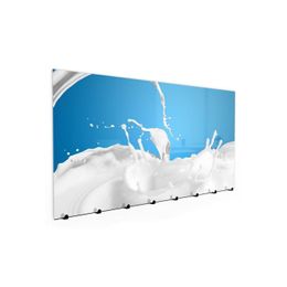 Primedeco Garderobenpaneel Magnetwand und Memoboard aus Glas Milchmeer
