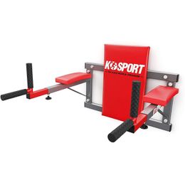 K-SPORT Bauchtrainer Dip Station zur Wandmontage für Bauchmuskeltraining bis 300 kg