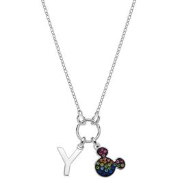 DISNEY Jewelry Collier Disney Mädchen-Kinderkette 925er Silber Kristall