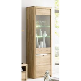 58 aufm Kessel Vitrine Standvitrine Massivholz Ianka 63x198x41 Vitrine (1-St)