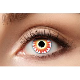 Eyecatcher Farblinsen Sunrise Kontaktlinsen. Orange Motivlinsen.