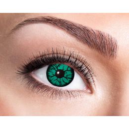 Eyecatcher Farblinsen Monster Kontaktlinsen. Grüne Farblinsen.