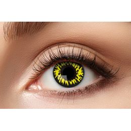 Eyecatcher Farblinsen Werewolf Kontaktlinsen. Gelbe Motivlinsen.