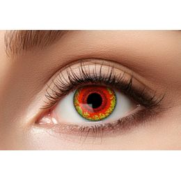 Eyecatcher Farblinsen Red Monster Kontaktlinsen. Rote Farblinsen.