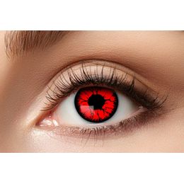 Eyecatcher Farblinsen Metatron Kontaktlinsen. Rote Farblinsen.