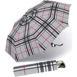 happy rain® selection Taschenregenschirm schöner Herren-Regenschirm mit Auf-Zu-Automatik