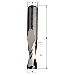 Cut360 Schaftfräser Vollhartmetall Fräser 3x20x60mm S=3mm mit 2 positiv spiralgenuteten Schneiden Z2 Rechtslauf